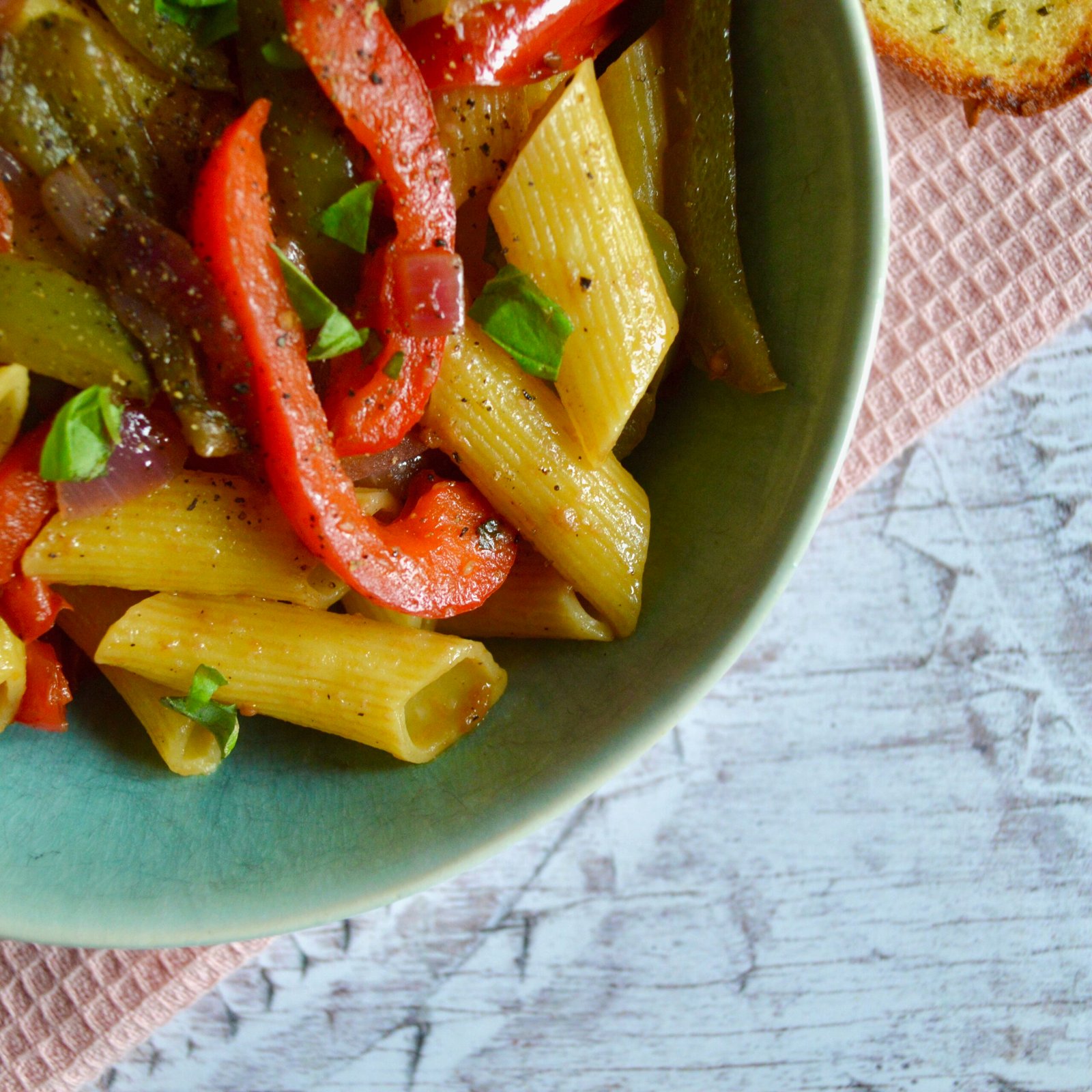 Pasta Pepperonata (Gluten Free, Dairy Free)